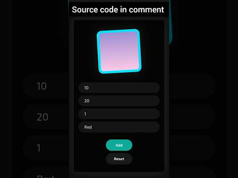 Input value and Change box property... Source code in the comment box.🔥 #programming #code #html