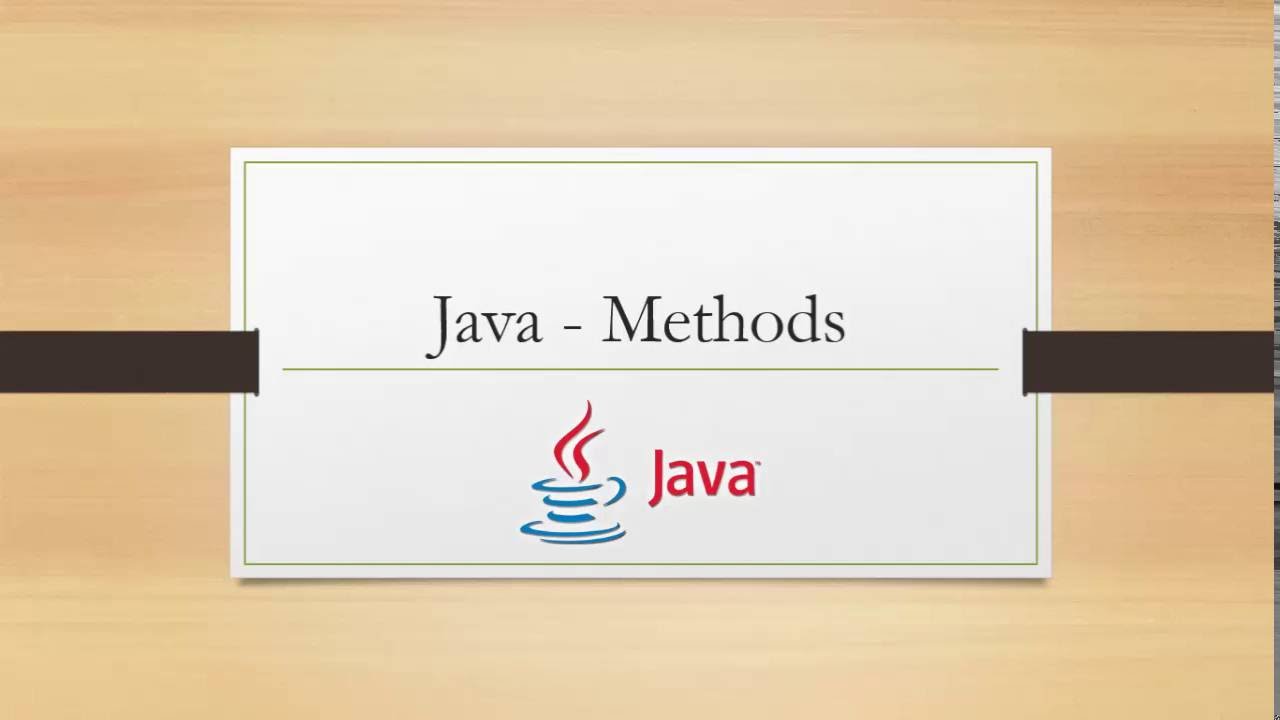 Java || Create A method  method Calling