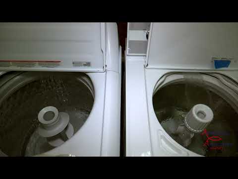 Washers Side by Side GE GTW525ACPWB Vs Speed Queen TC5003WN