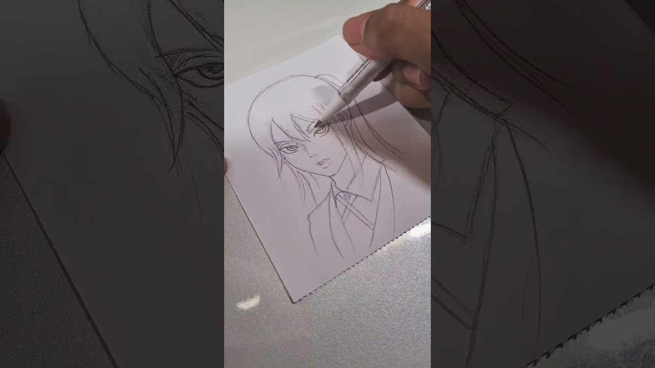 Quick pencil sketch!! | Sketching manga icons #sketch #drawing #speedart
