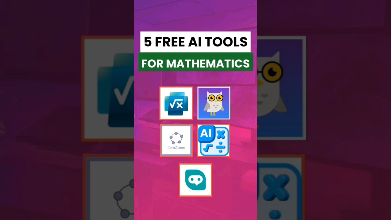 5 FREE AI TOOLS FOR MATHEMATICS!! You are welcome! #mathematics #Ai #students #school #naija