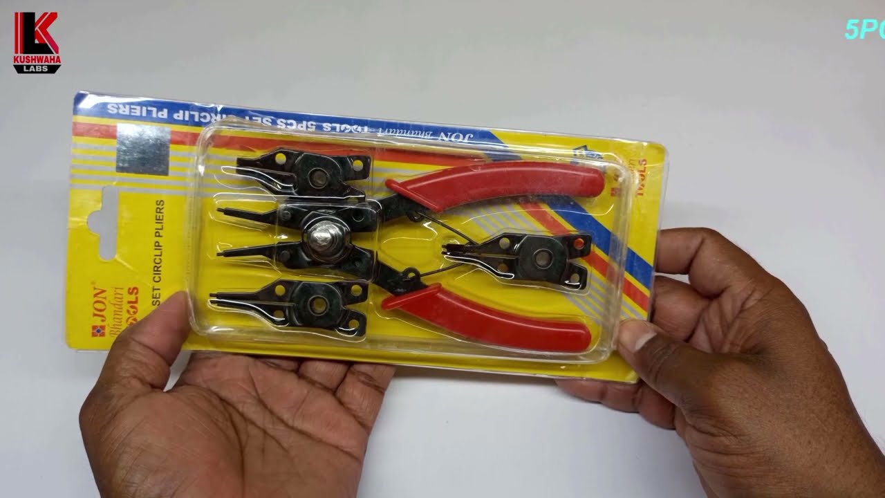4 In 1 Snap Ring Pliers Set Interchangeable Multiple Jaws
