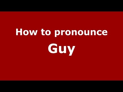 How to pronounce Guy (Spanish/Argentina) - PronounceNames.com