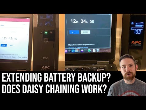 Your home internet needs battery backup! But how long will it last? Daisy chaining works!