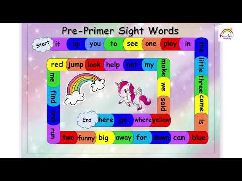 Sight words worksheets and games || Free Printable Worksheets and Games @www.preschoolteaching.in