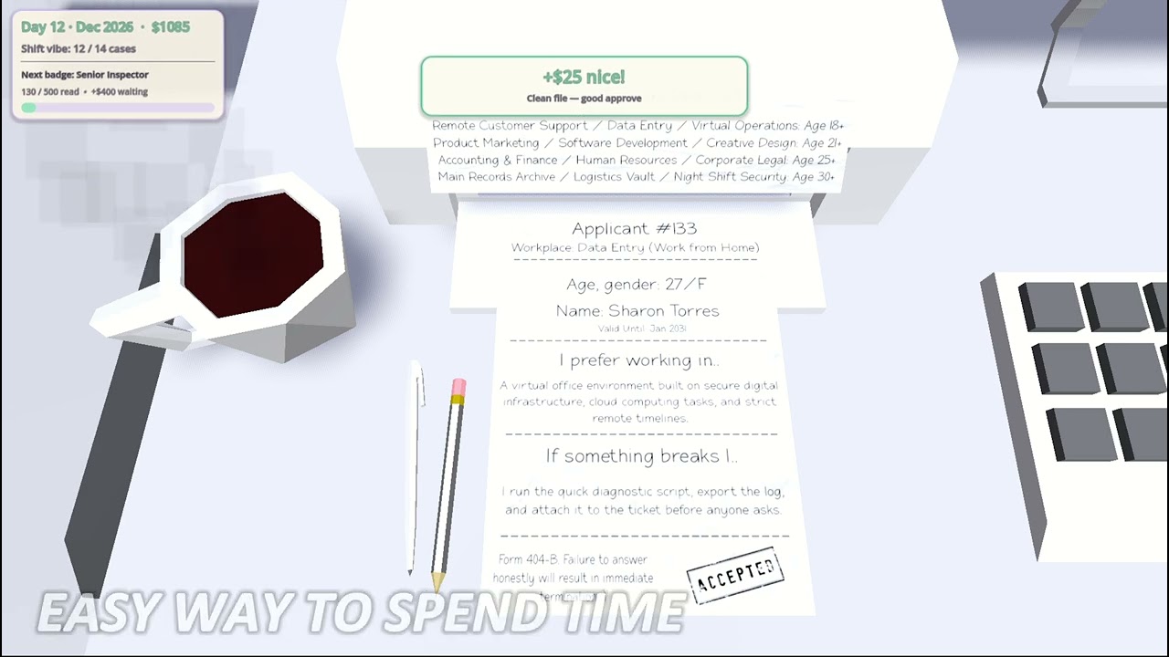 The Next Applicant! [Trailer video]