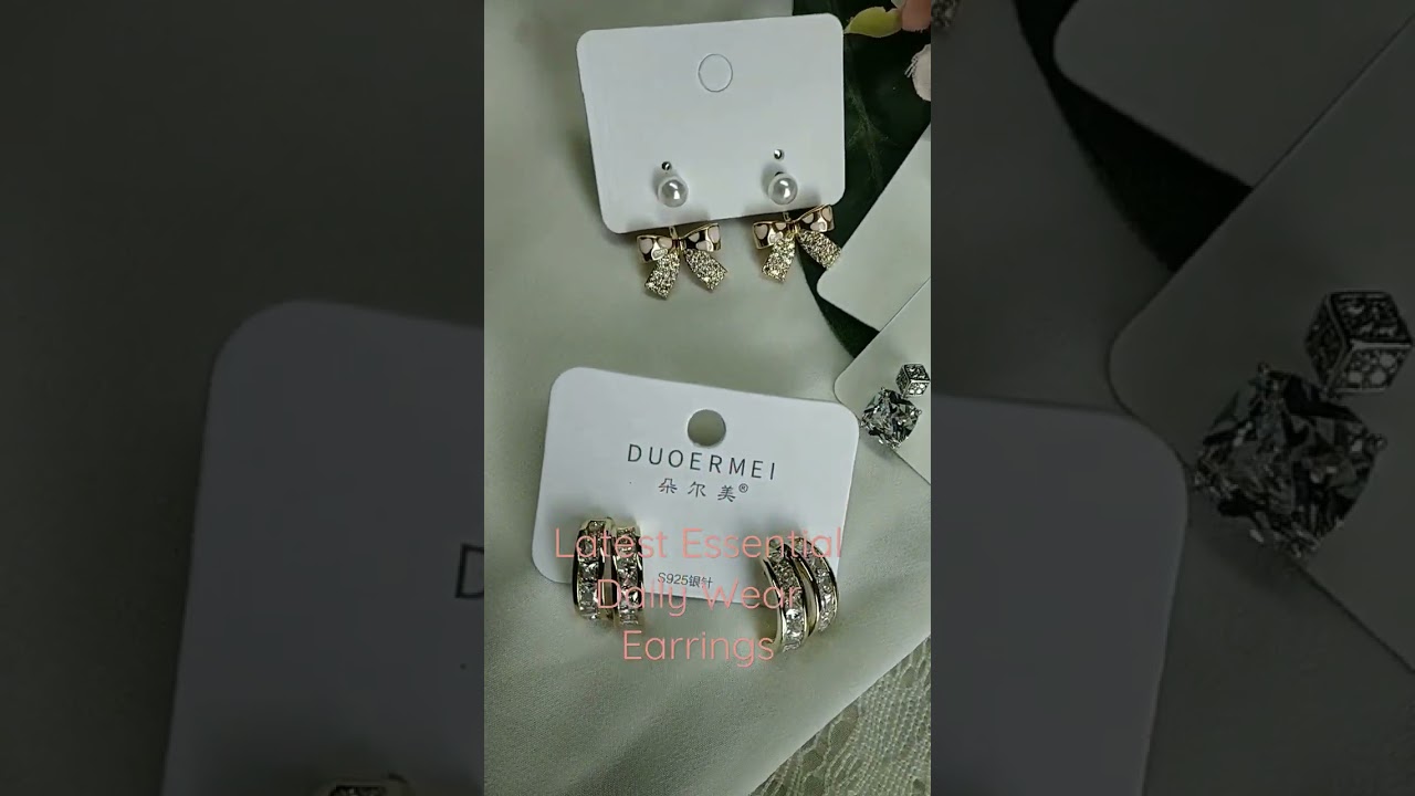Latest Design of Trending Daily Wear Essential Earrings #latestfashion #trending #trendingfashion