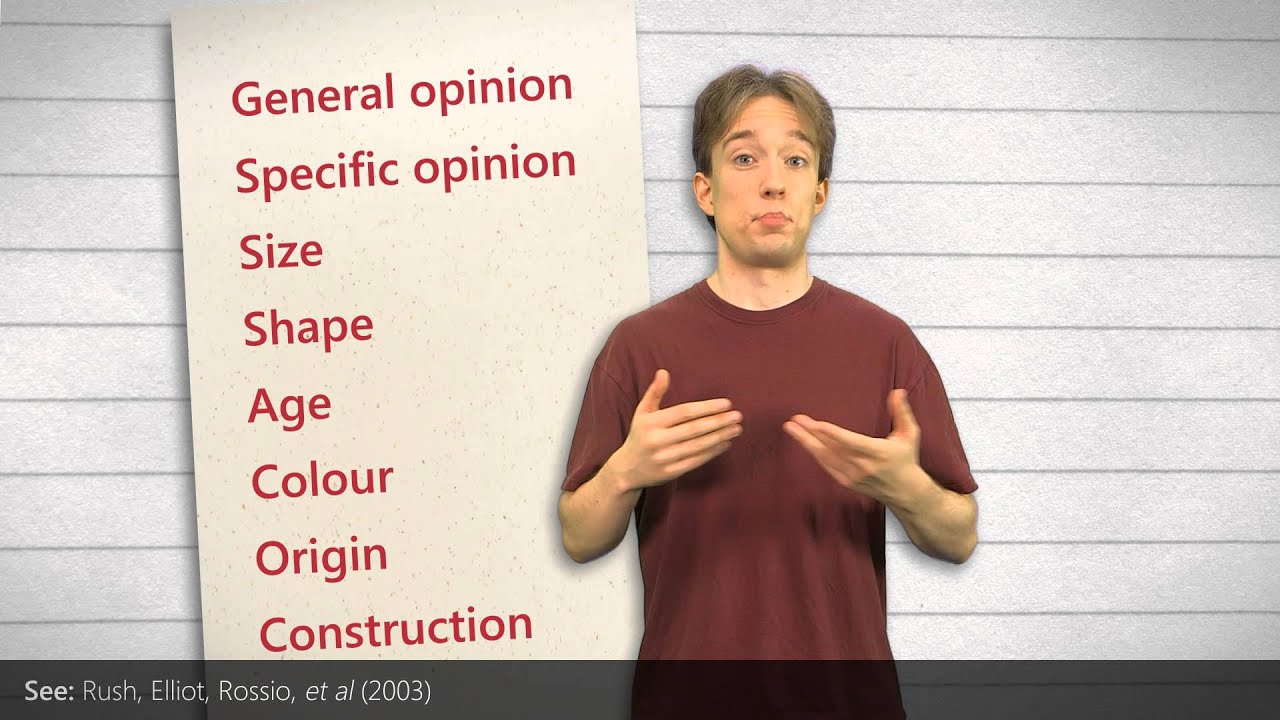 Adjectival Order: Why A 