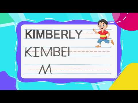 How To Write KIMBERLY | Write With Me! -- FOR KIDS