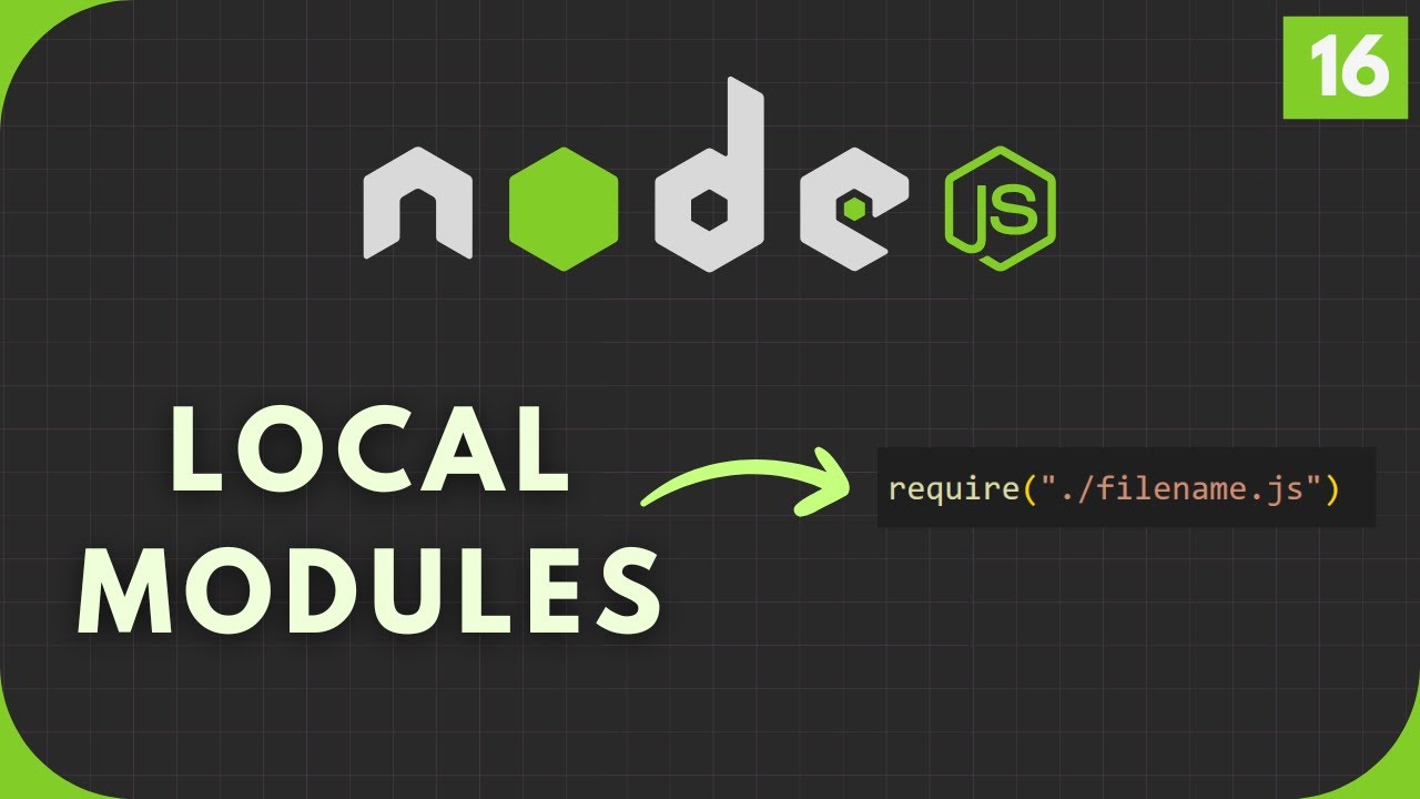 Node.js Tutorial #16: Local Modules