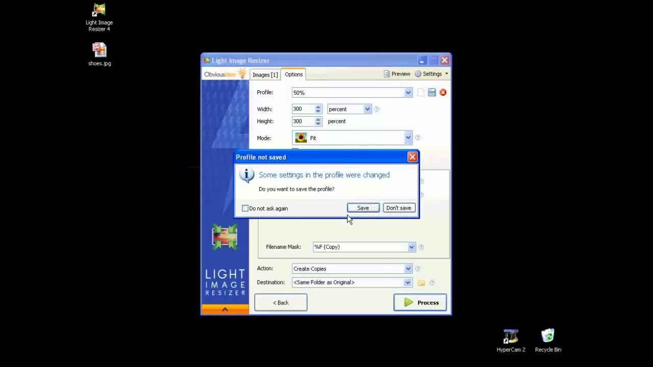Resize Image with Light Image Resizer 4.6.2.0