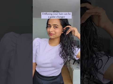 Curly Hair Diffuser | Diffusing curly hair | Game Changer Technique for Wavy Hair