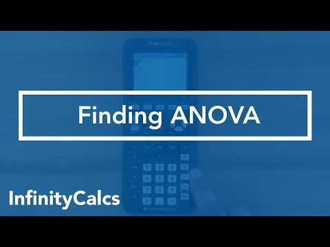 Where to find ANOVA (Analysis of Variance) on you TI-84 CE Graphing Calculator