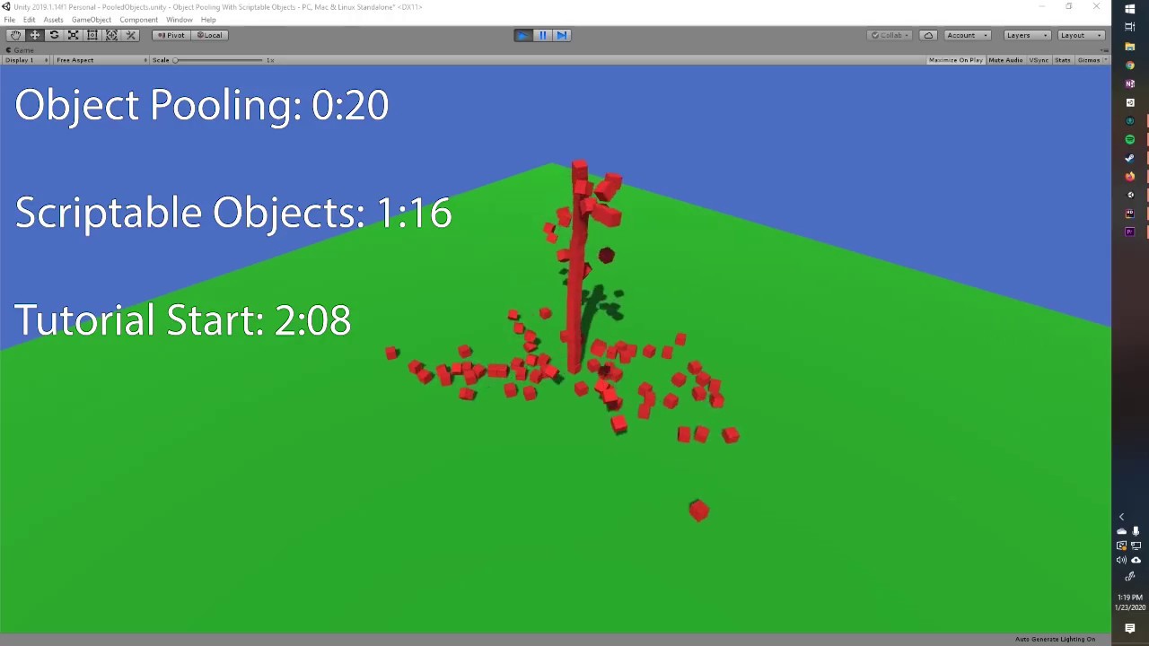 Object Pools Using Scriptable Objects
