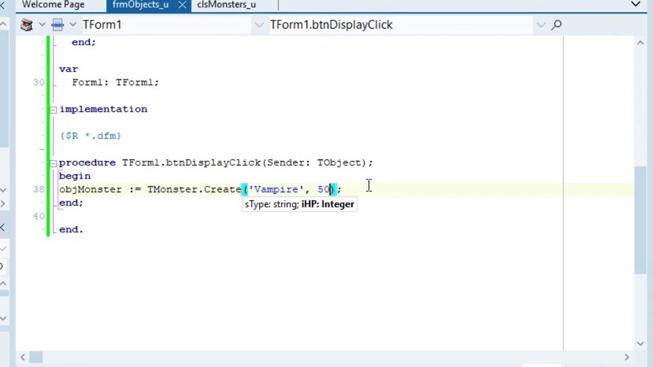 OOP (Part 1) - Delphi tutorial (Part 66)