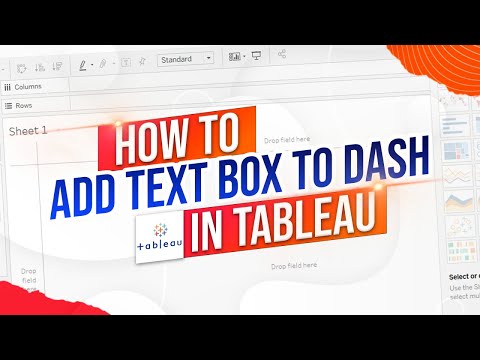 How to Add a Text Box to a Tableau Dashboard