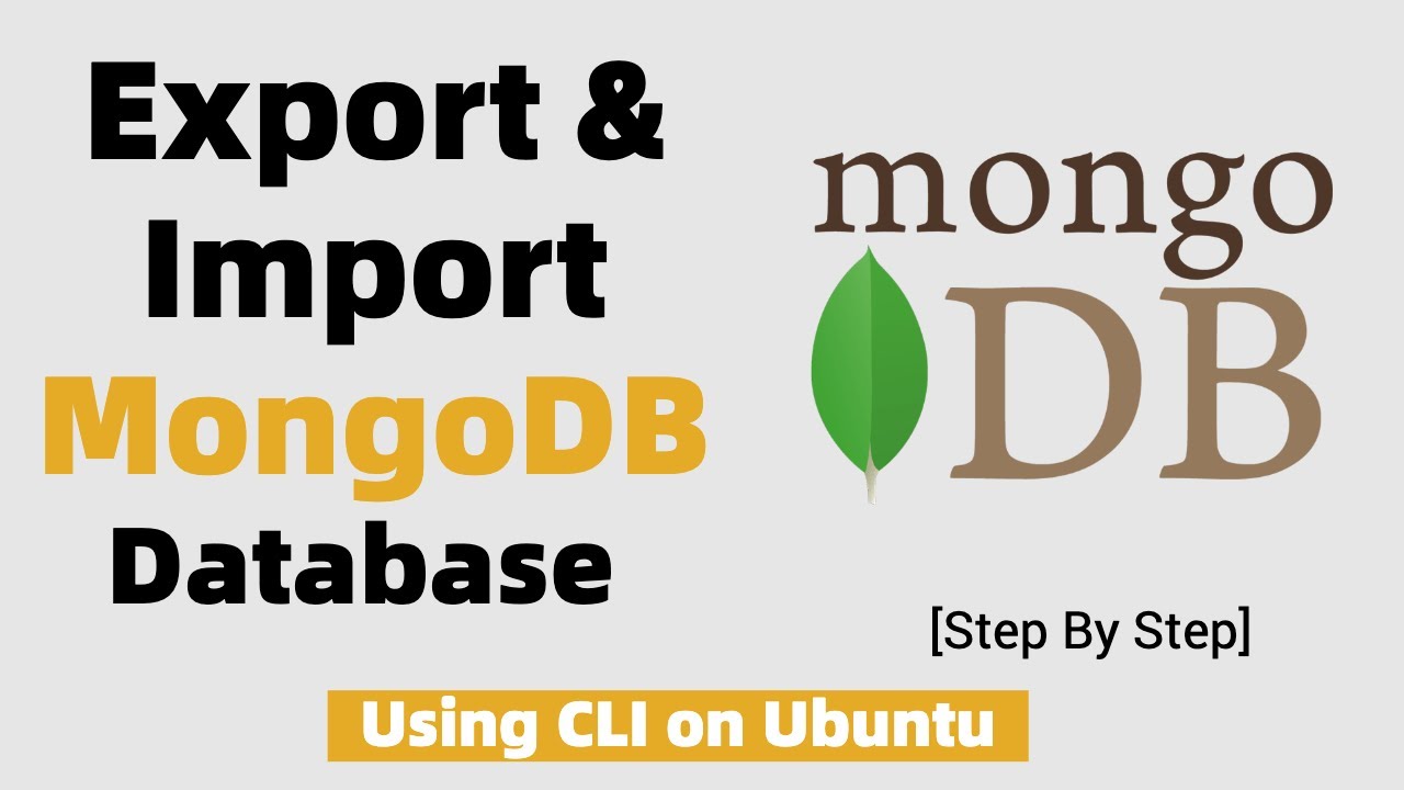 How to Export and Import MongoDB Database | Step-by-Step Tutorial | #mongodb  #migration