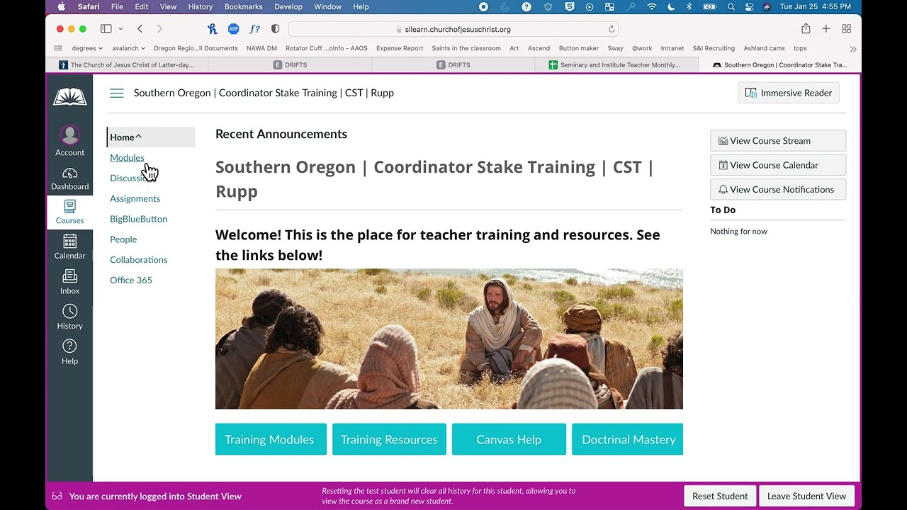 Accessing Canvas resources for Seminary and Institute teachers
