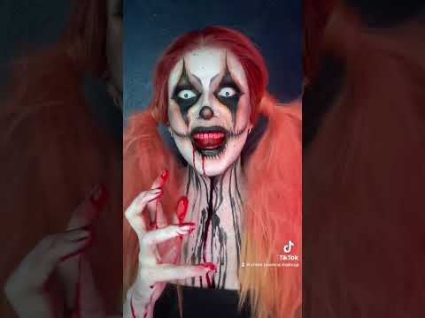 Jester clown makeup transition #clown #jester #makeup #facepaint #bodypaint #sfx #sfxmakeup #scary