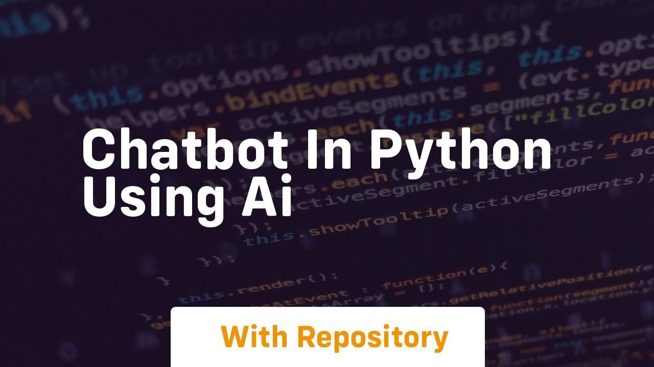chatbot in python using ai