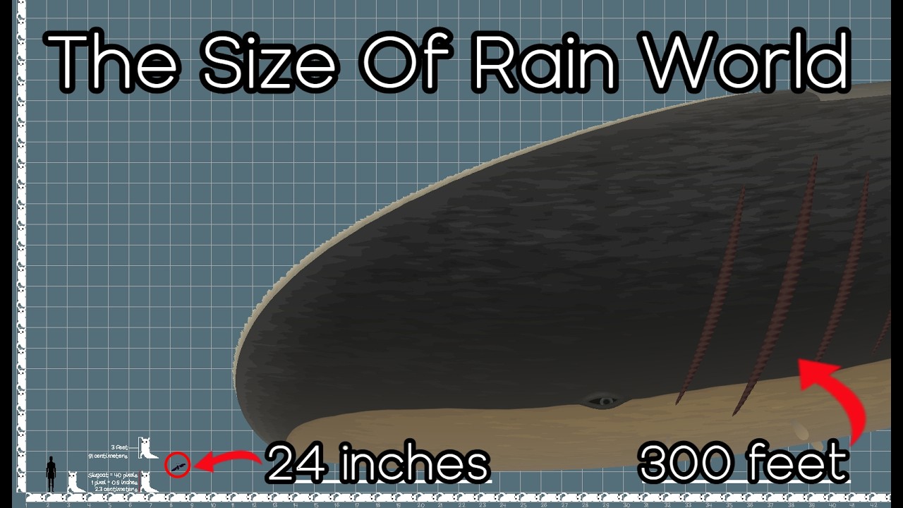 The size of Rain World - Measuring every creature in Rain World.