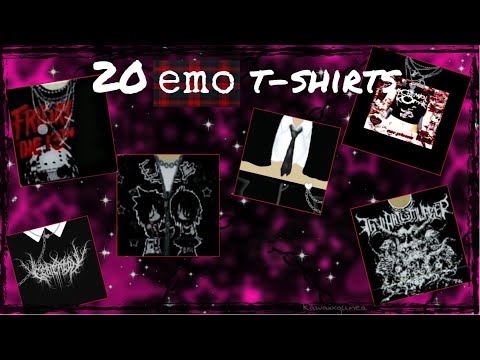 20 FREE -emo- crop & upload roblox t-shirts 🖤