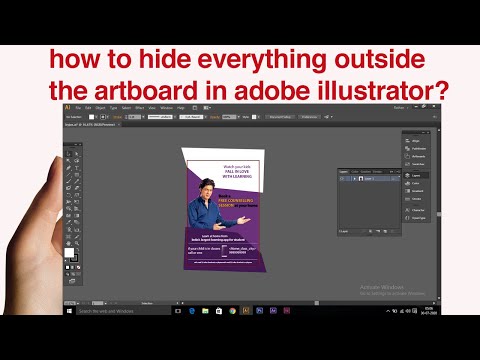 how to hide everything outside the artboard in adobe illustrator