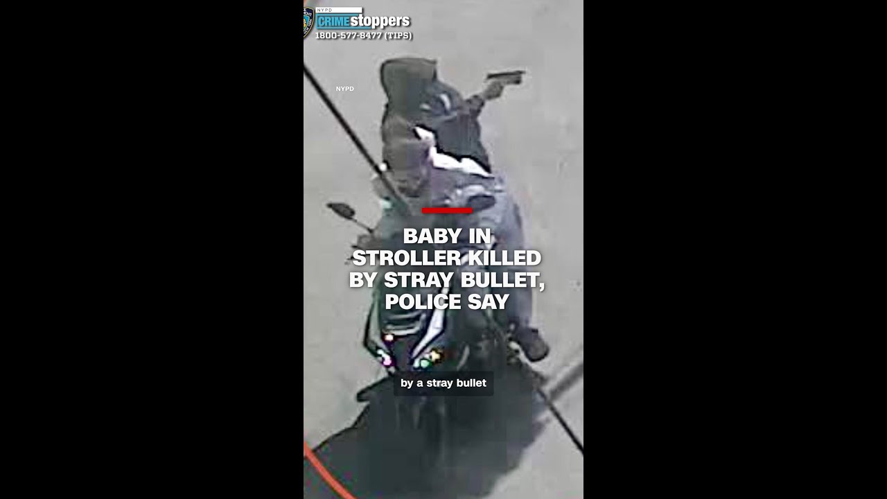 Baby in stroller killed by stray bullet, police say