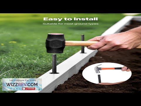 16 Inch 16 Pack Rebar Stakes Heavy Duty Straight Galvanized Steel Ground Anchors Review