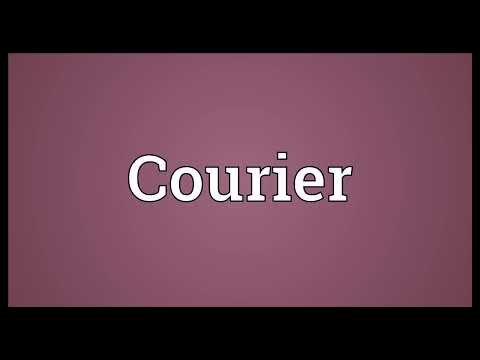 Courier Meaning meaning of courier | #courier