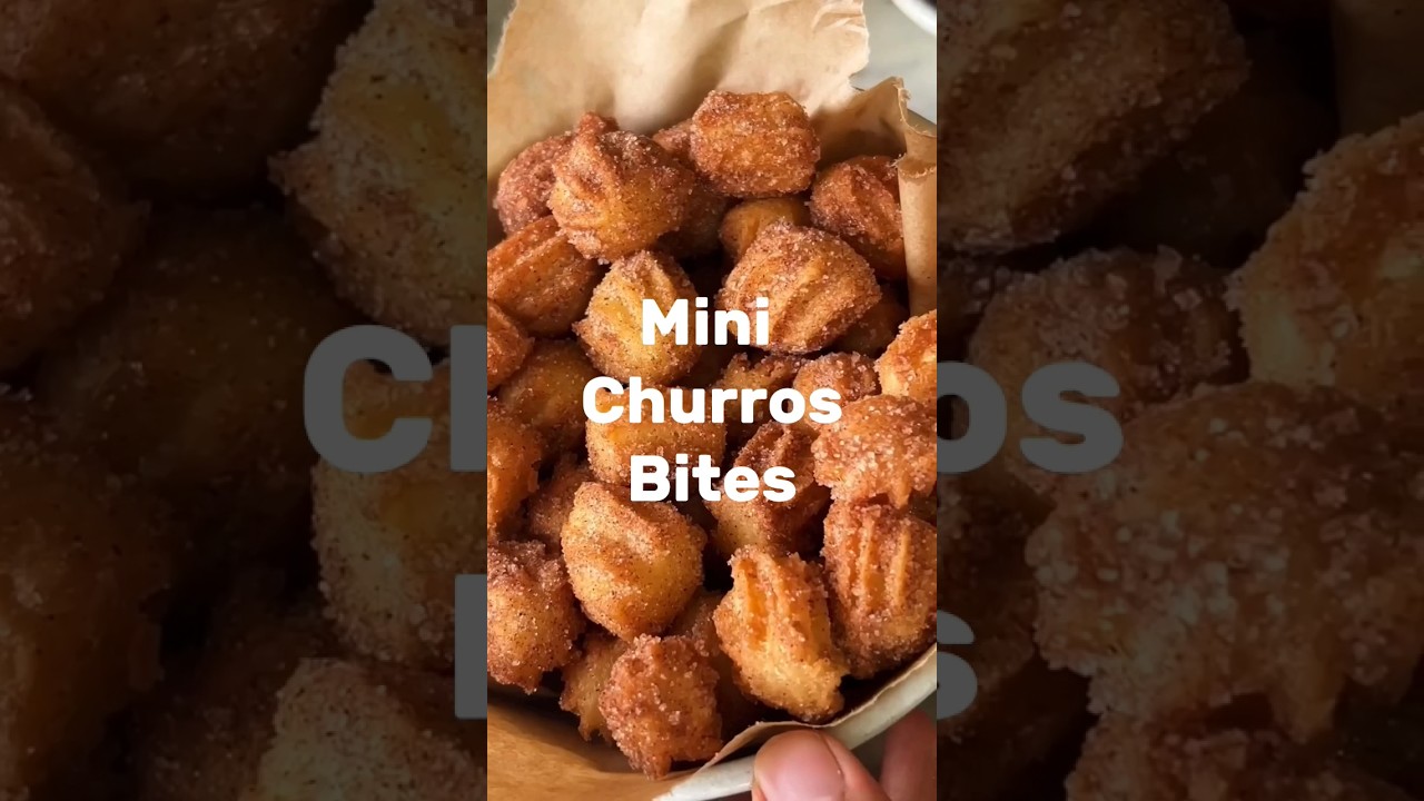 Quick mini churros bites recipie #churros #churrosrecipe #bites #recipe #cooking #delicious  #easy
