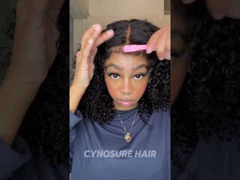 4c natural wig, are you ready to try it on spring? #cynosurehair #gluelesswig #4chair