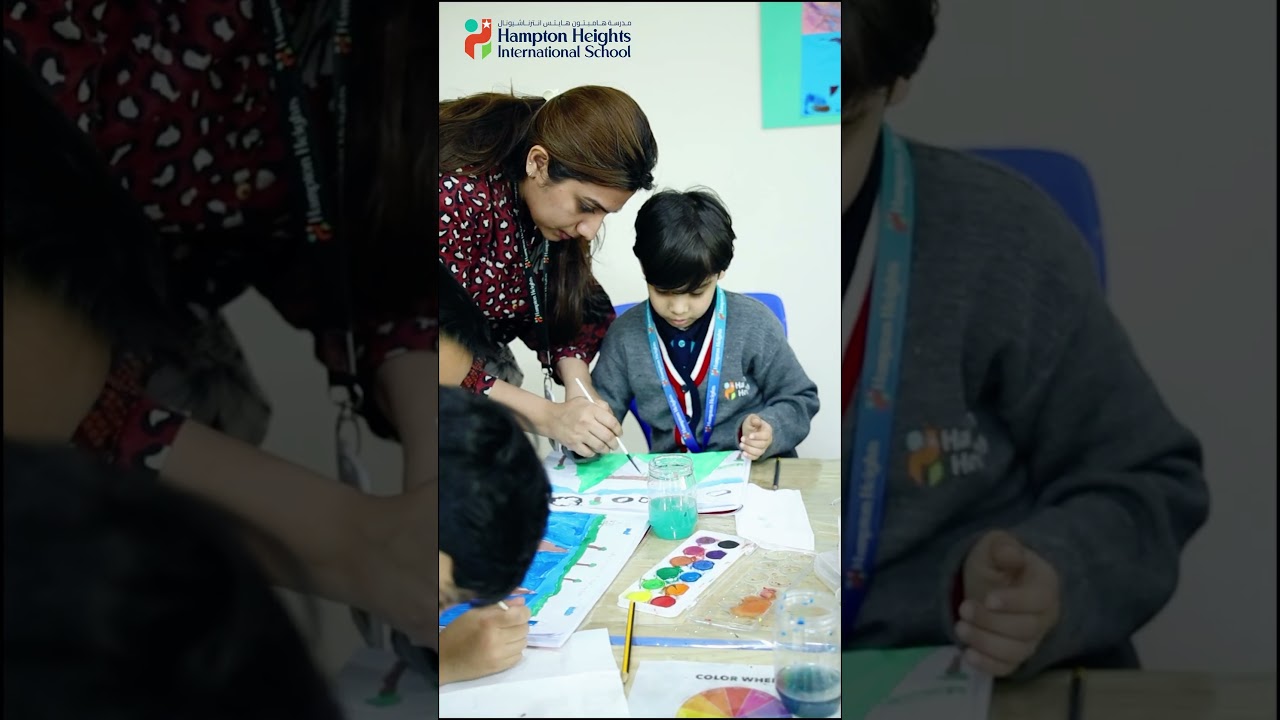 Our young artists had a colorful day in art class!