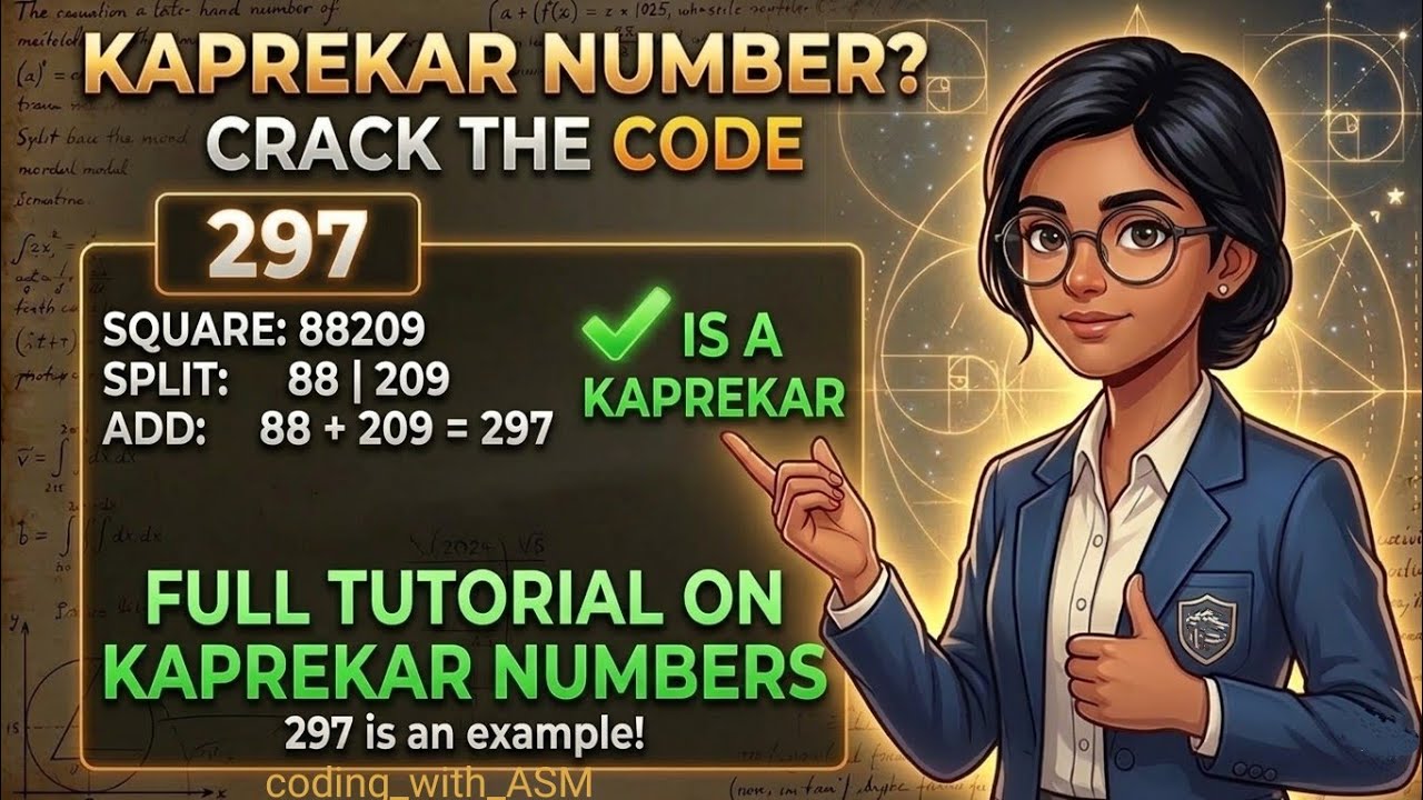 How to check whether a number is Kaprekar number or not?