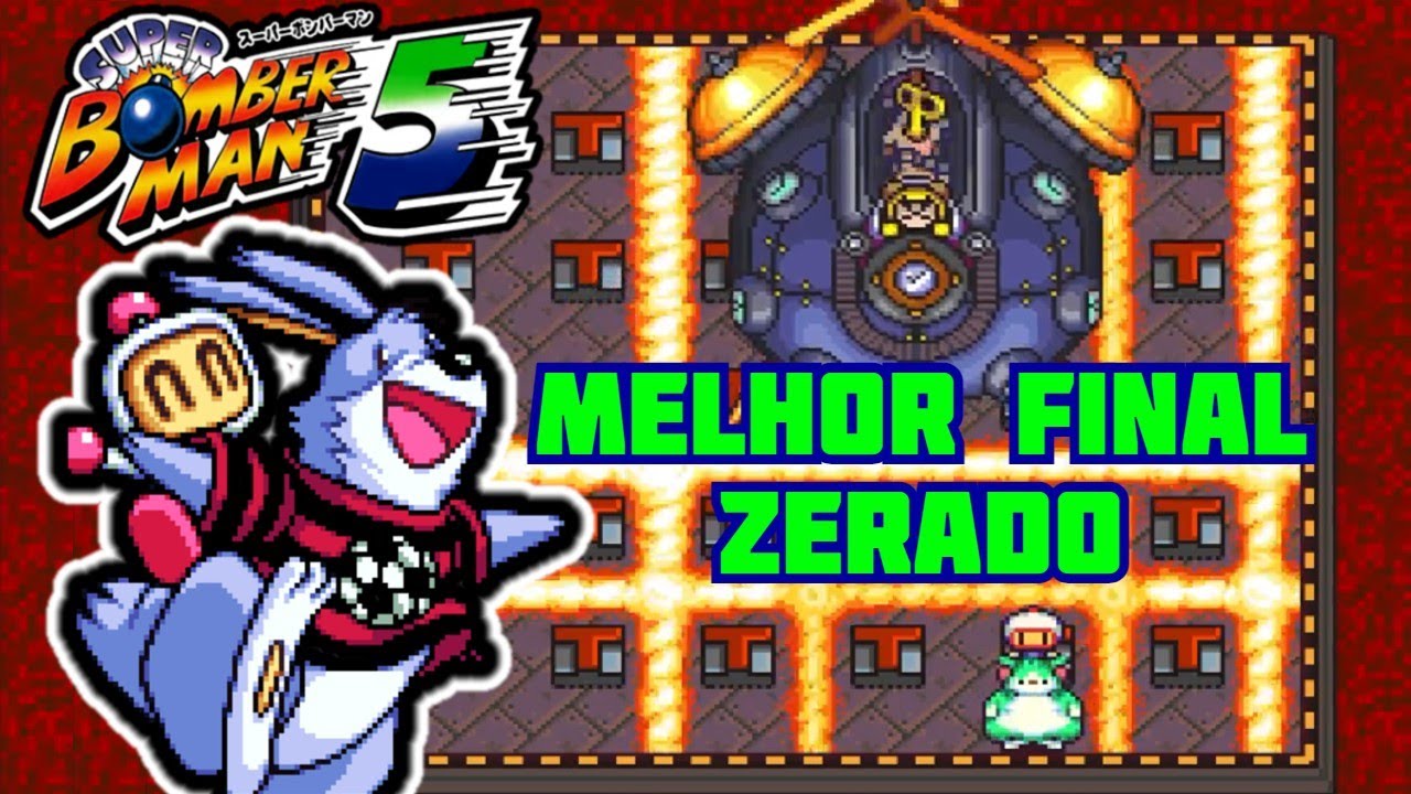 Super Bomberman 5 - ZERADO com Melhor FINAL - Tem Canguru do Flamengo?
