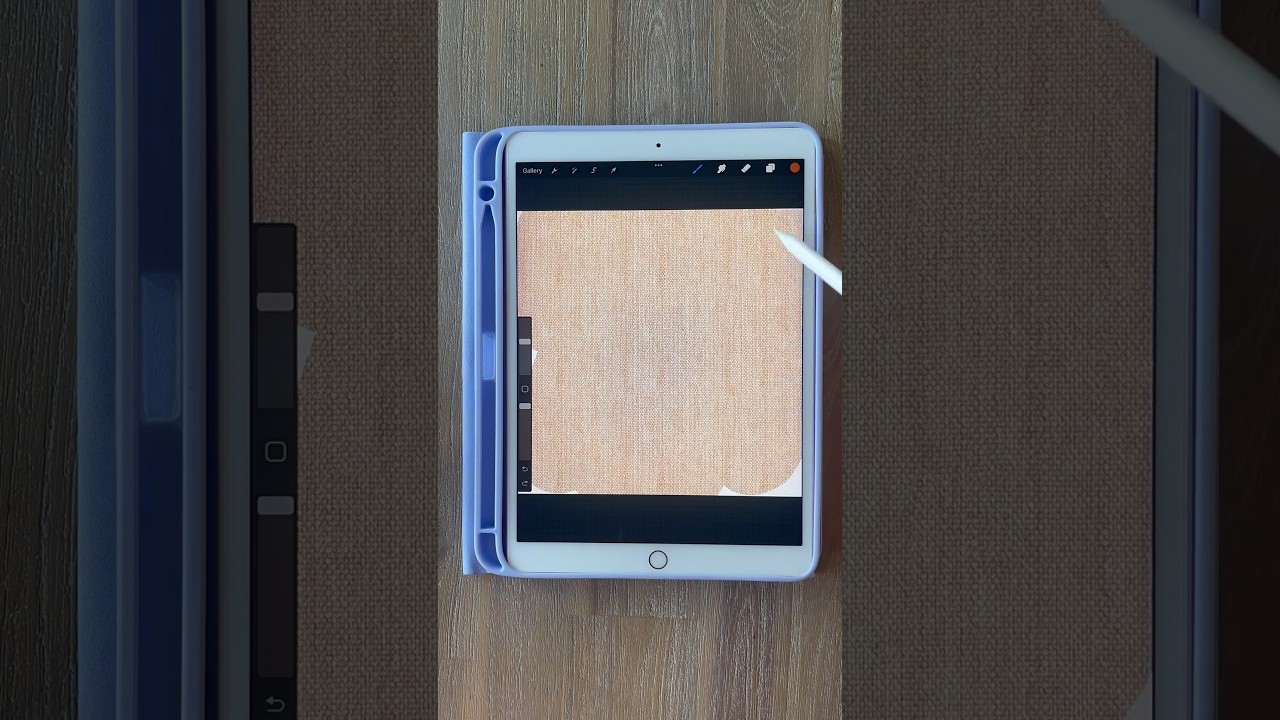 How to make a fabric brush in Procreate #procreate #brushtutorial