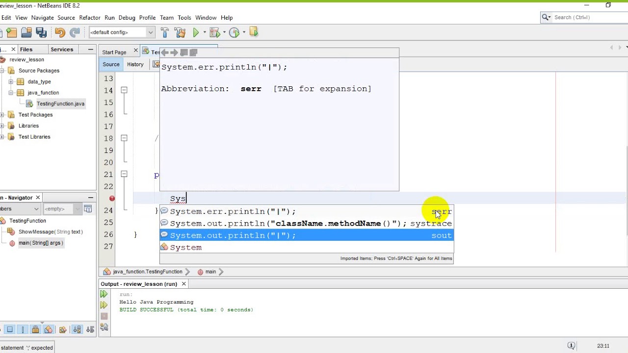 Method in Java Programming (Khmer)