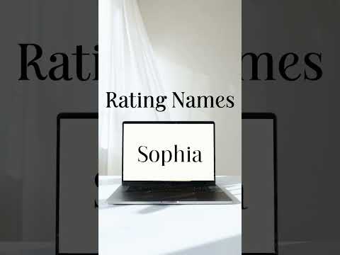 Rating Names: Sophia