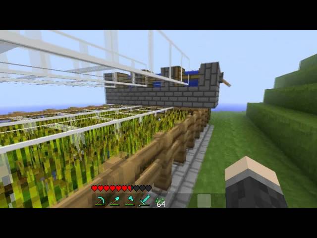 Piston-Powered Wheat Harvester Minecraft Map