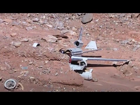 SCRATCH-BUILT RC DC-10 EDF JET GOES DOWN HARD! TOTAL LOSS!
