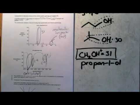 Mass spectrometry and infrared spectroscopy - exam Q walkthrough