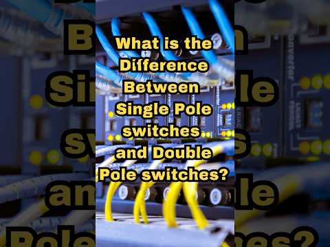 What is the difference between Single Pole switches and Double Pole switches? #jbtechnicians
