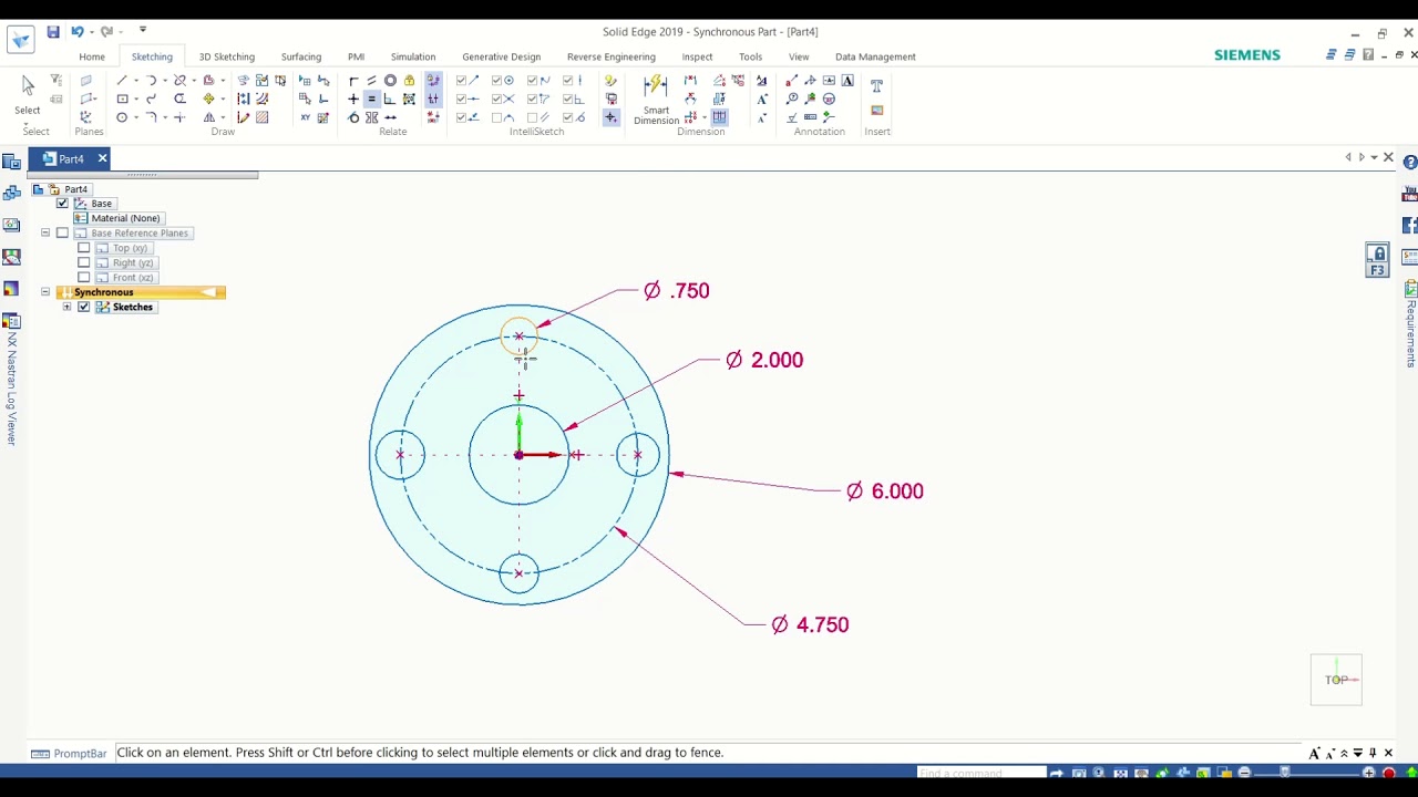 Solid Edge Beginner-Tutorial-01, Layout, Sketching, Synchronous and Ordered