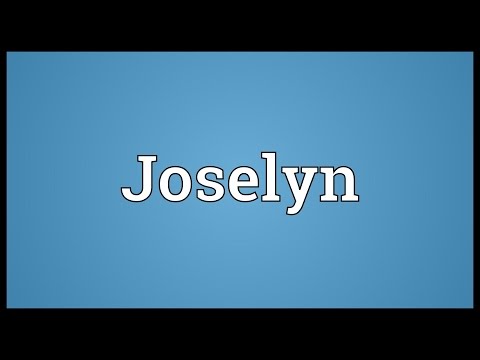 Joselyn Meaning