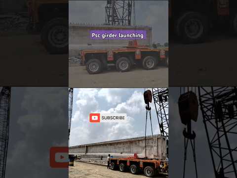 Psc girder launching #construction #shorts #bridge
