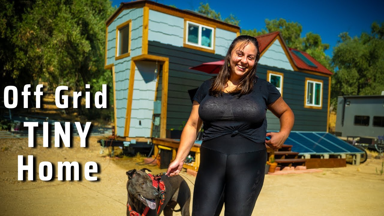 Achieved her dream after being SCAMMED, $40k loss! Off Grid Tiny Home