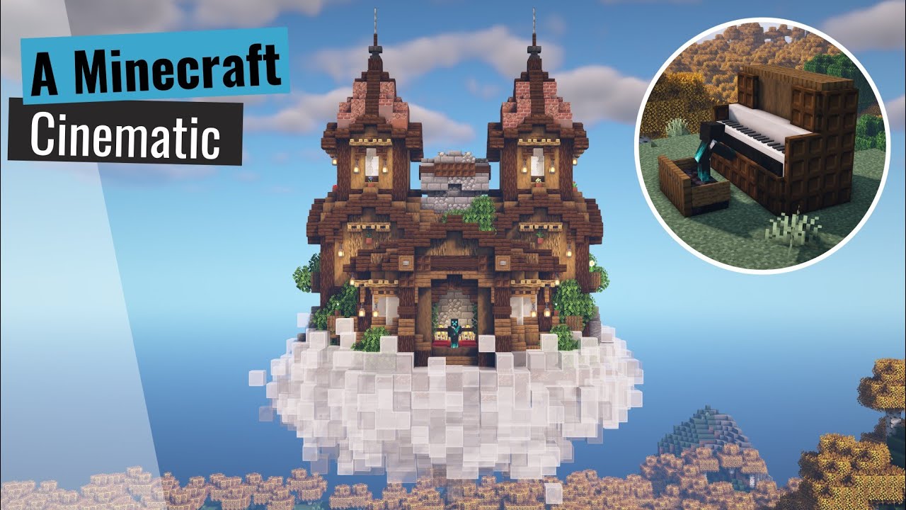 Steampunk Tower House on a Cloud! [A Minecraft Cinematic]