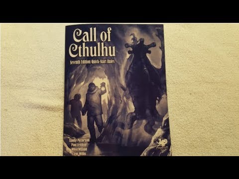 Call of Cthulhu Seventh Edition Quick-Start Rules Unboxing