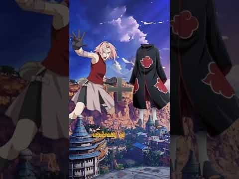 Naruto characters + akatsuki cloak