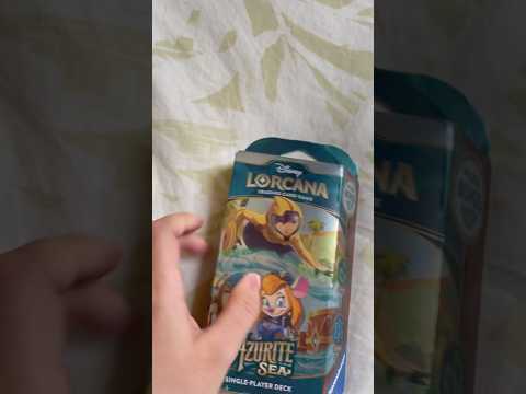 Let’s take a look at Lorcana azurite sea deck set #disney #lorcanacontent #lorcanadeck #openingasmr